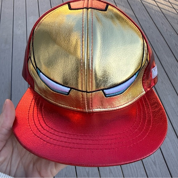 Marvel | Accessories | Marvel Iron Man Cap Gold And Red | Poshmark